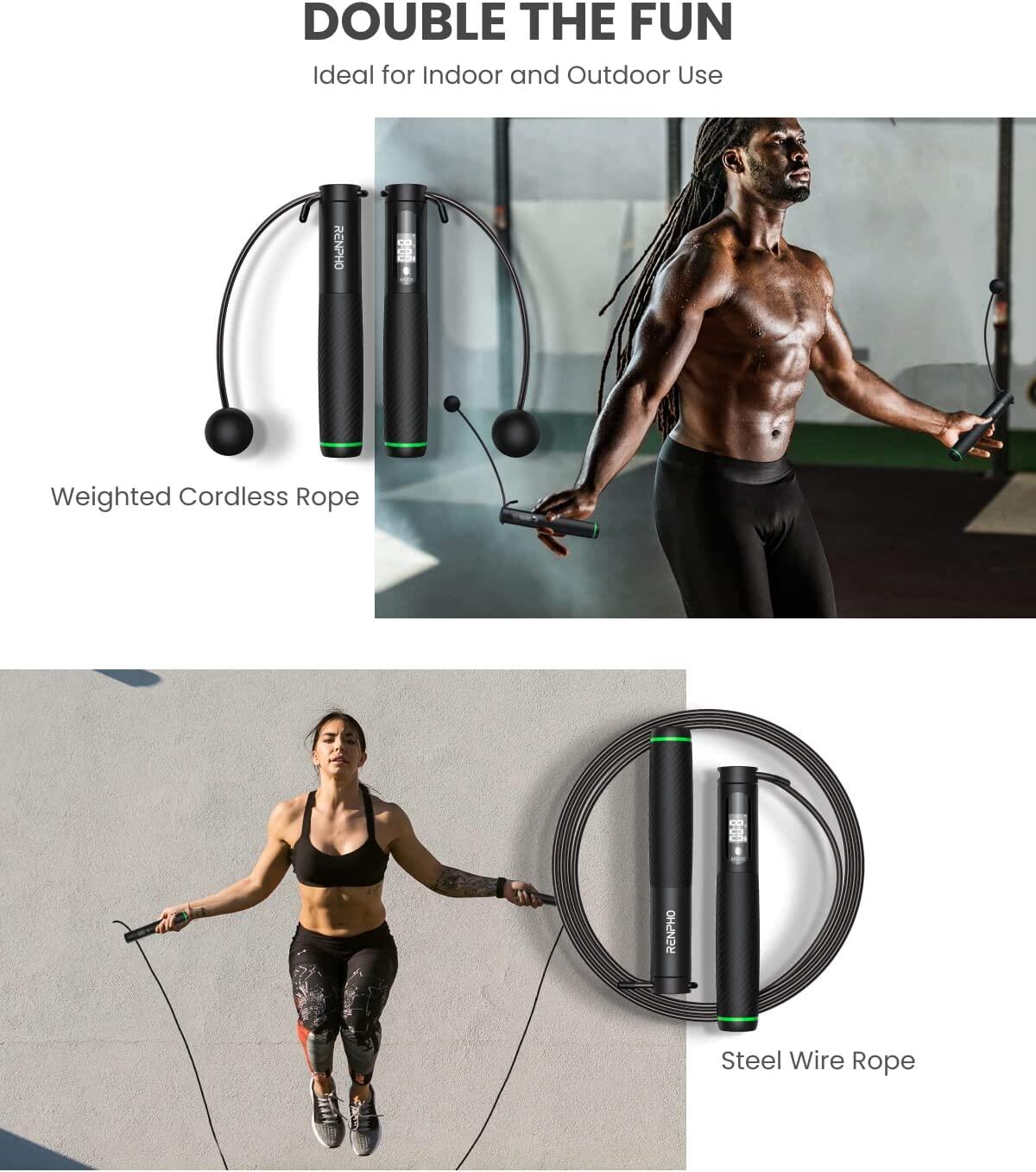 Renpho Smart Jump Rope | Decathlon