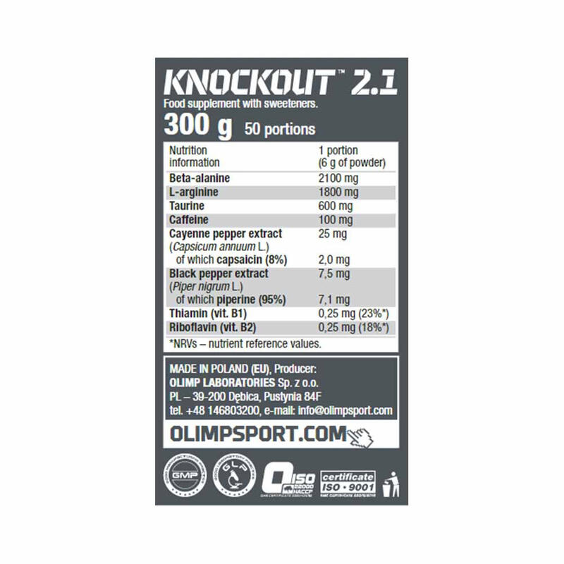 PreWorkout | Knockout 2.1 (300g) | Fruit Punch OLIMP SPORT | Decathlon