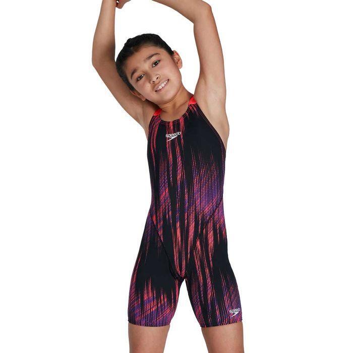 Speedo Girl's Fastskin Junior Endurance+ Openback Kneeskin - Black ...