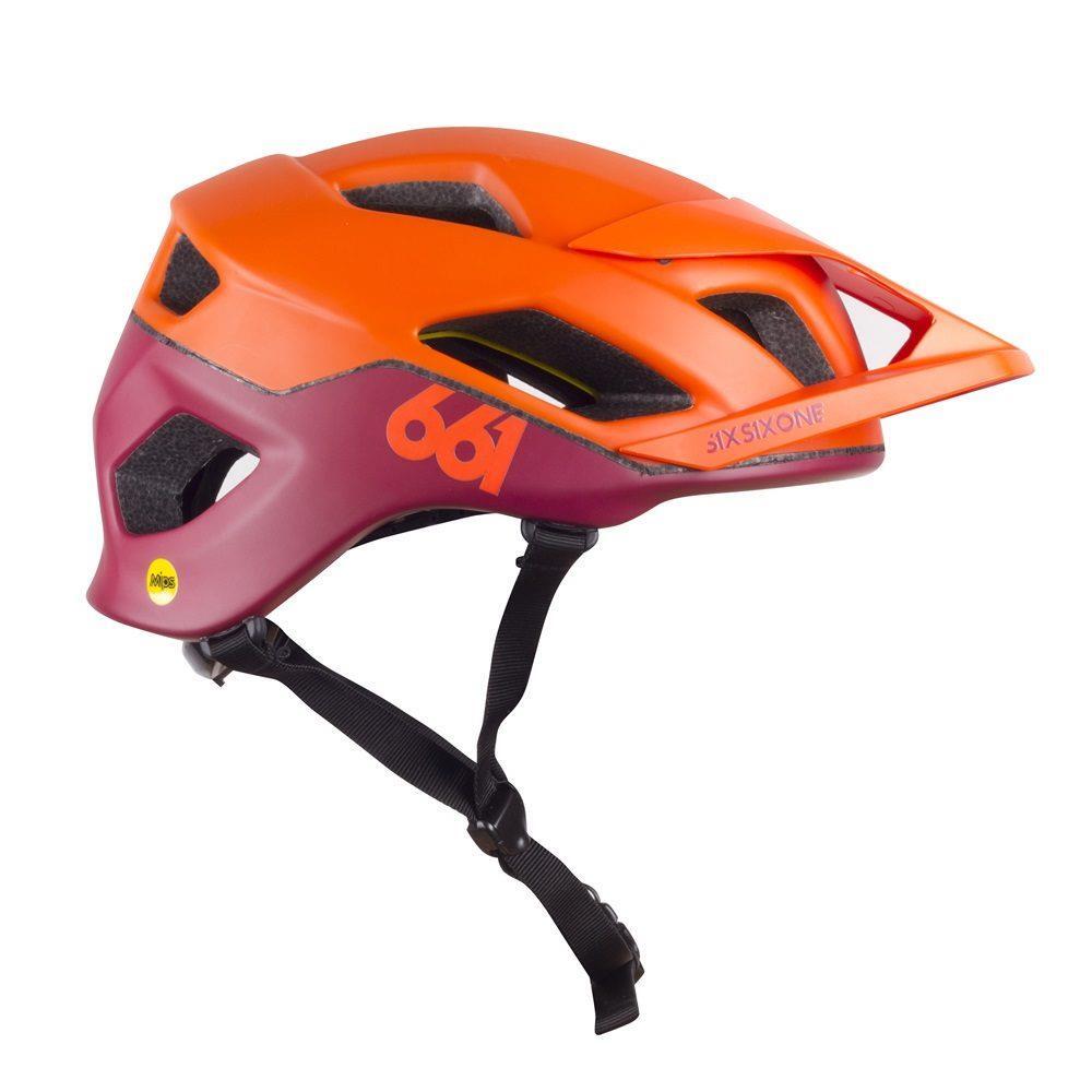 661 Crest MIPS MTB Helmet - Orange/Burgundy 661 | Decathlon