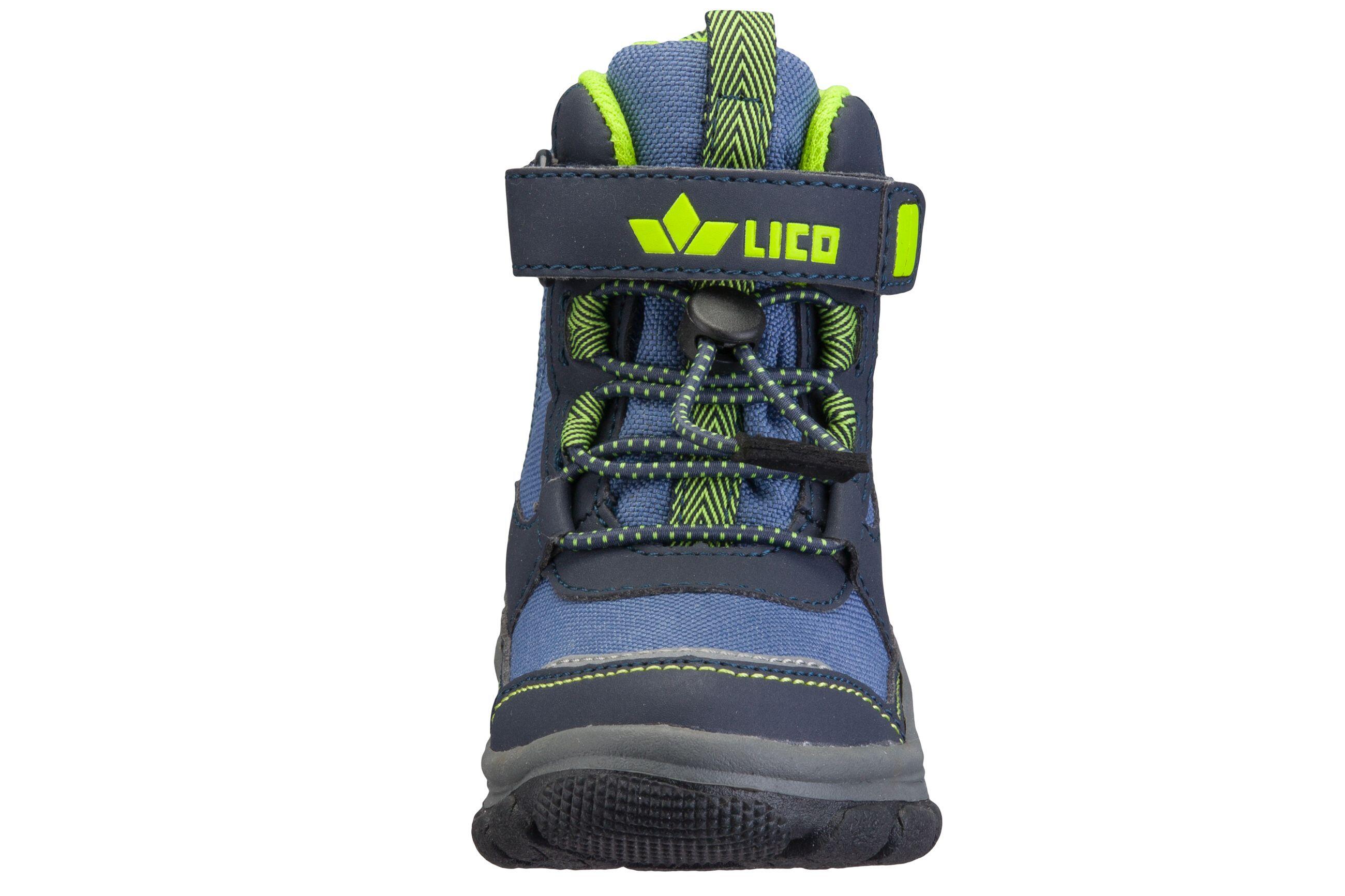 LICO Crumbie VS Snowboots Boys Nylon Waterproof Velcro Blue Size 23 ...