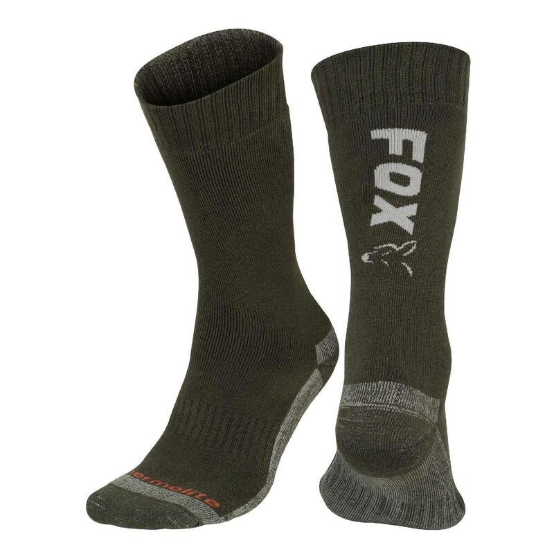 Fox Thermolite Long Socks Green & Silver Thermosokken 40-43 - Thermo ...