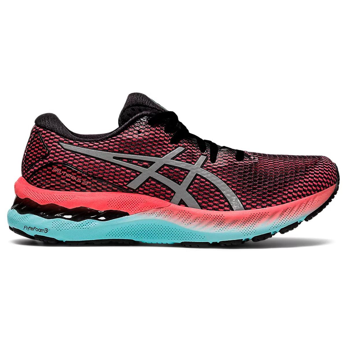 Asics Gel-Nimbus 23 Lite-Show Black/Pure Silver Mesh Womens Running Tr ...