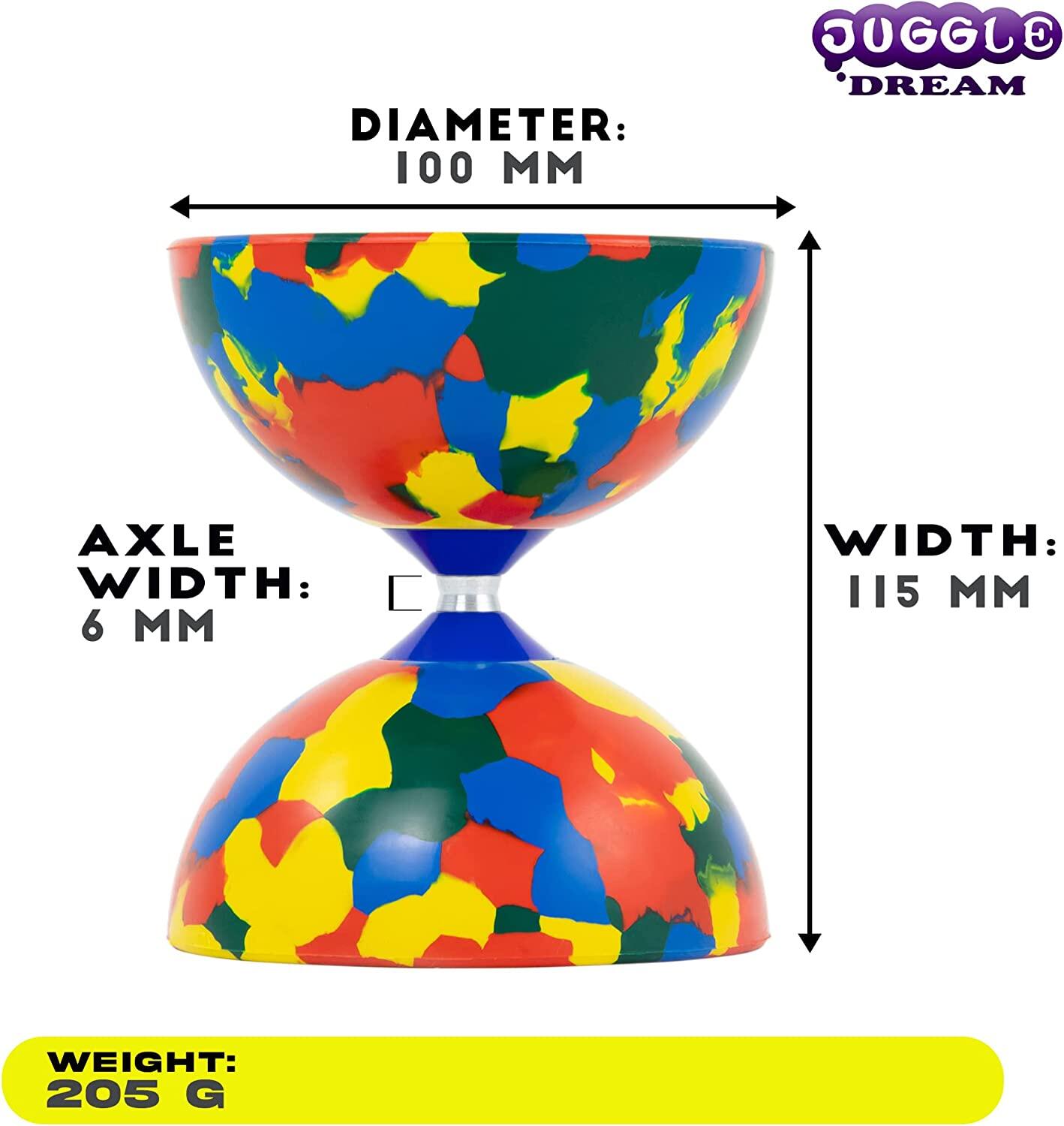 Juggle Dream Fixed Diabolo Set – Superglass Handstick + Learning Video ...