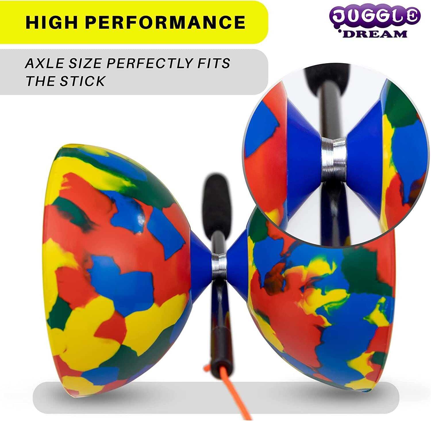 Juggle Dream Fixed Diabolo Set – Superglass Handstick + Learning Video ...
