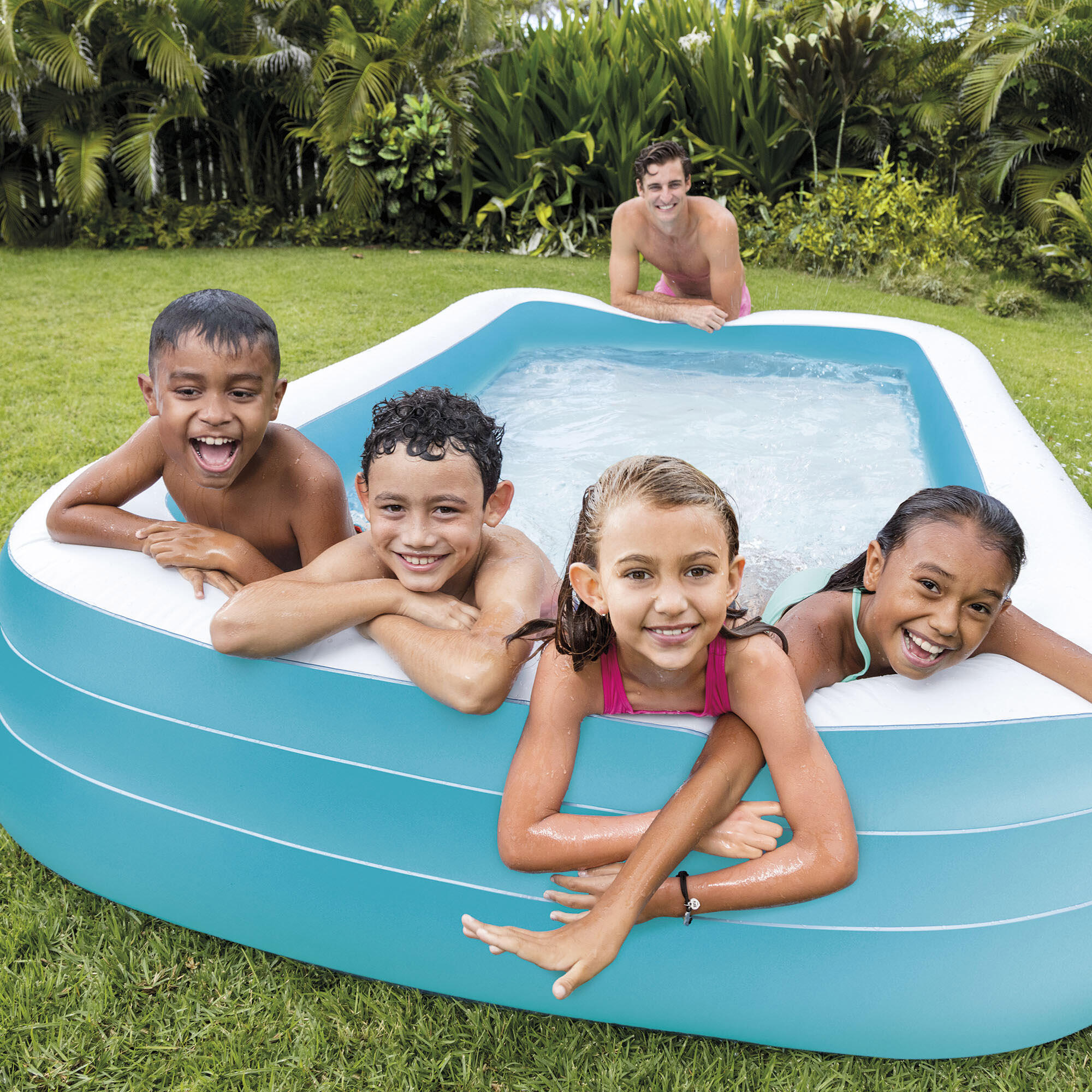 Opblaasbaar zwembad Family Pool - blauw INTEX | Decathlon
