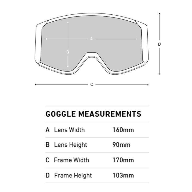 Masque de ski RAIDER Matte Black - ML Rose Red Mirror SPY | Decathlon