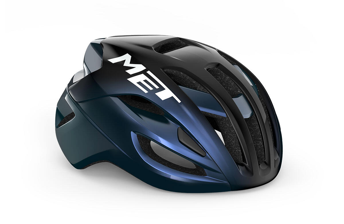 MET Bicycle Helmet Rivale MIPS, Blue Metallic, Large