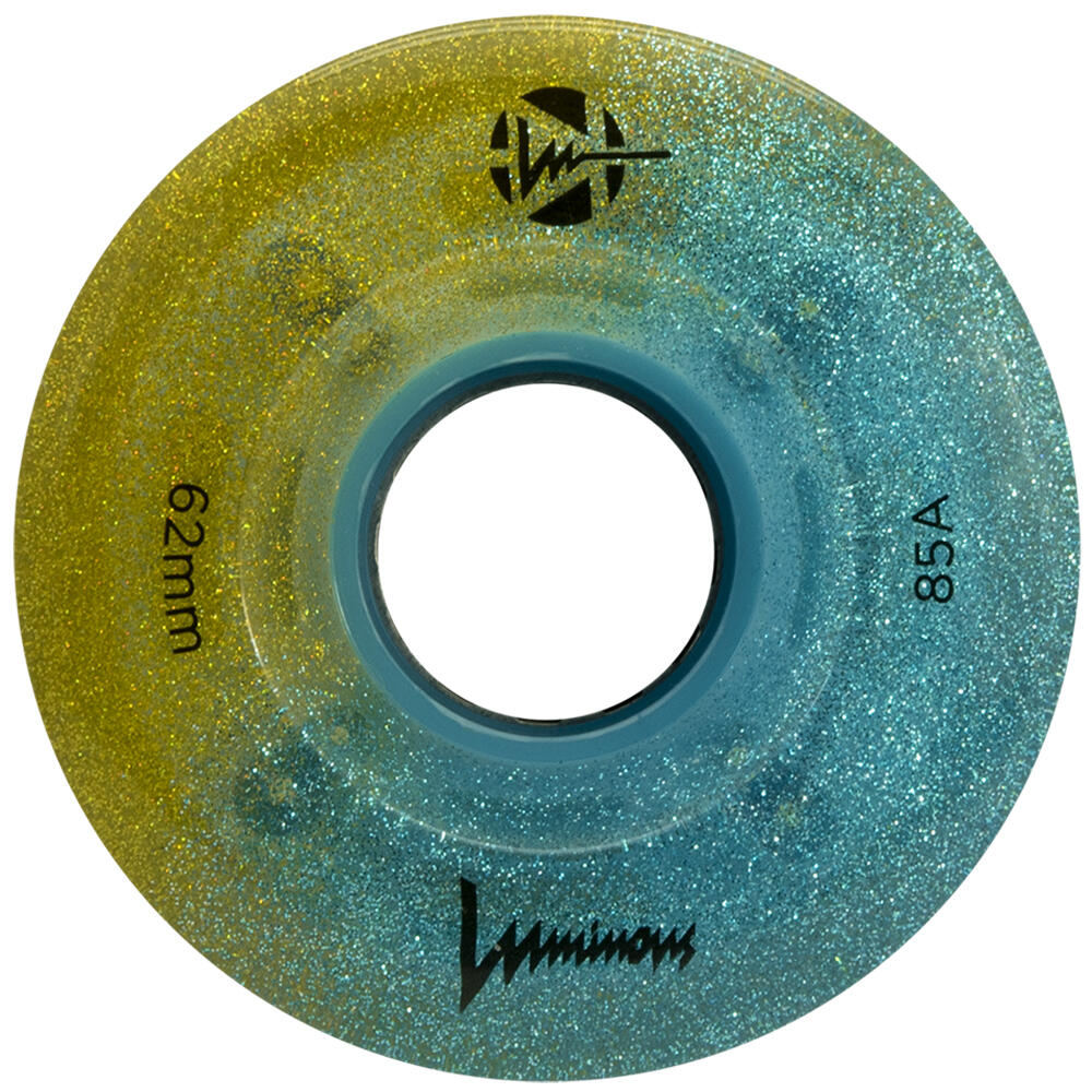 LUMINOUS LED LIGHT UP ROLLER SKATE WHEELS SUNNY SKY 62 MM 85A – SET OF ...