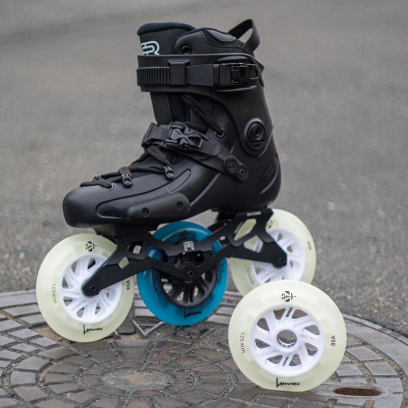 LUMINOUS LED LIGHT UP INLINE SKATE WHEELS - GREEN APPLE GLOW 110 MM ...