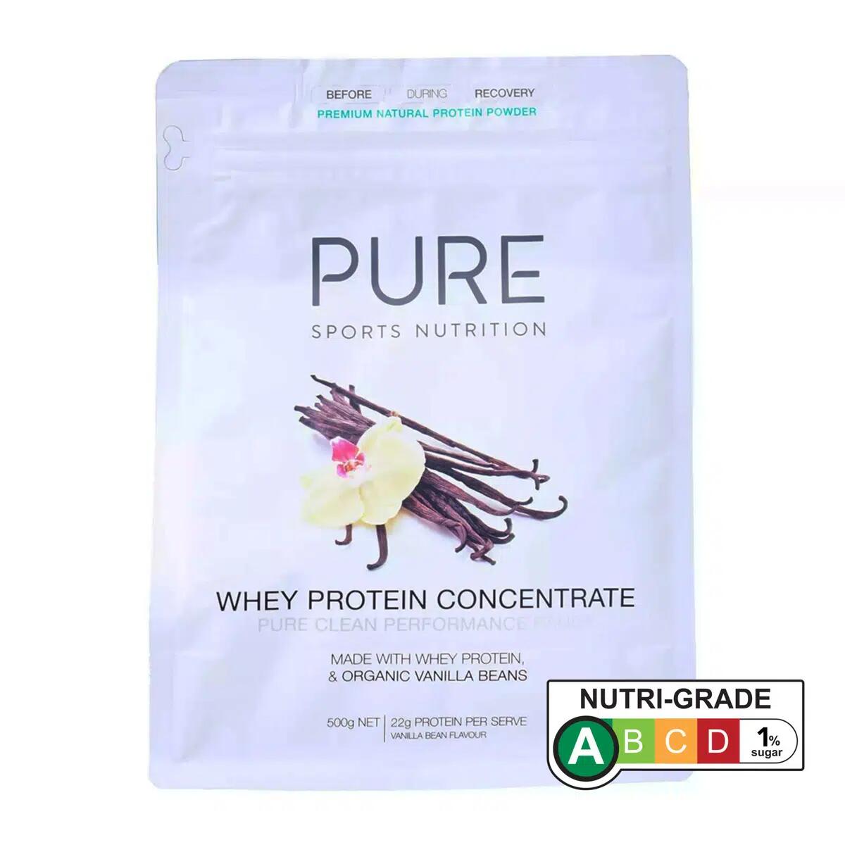 Pure Whey Protein 500g - 17 serves - Organic Vanilla & Cinnamon