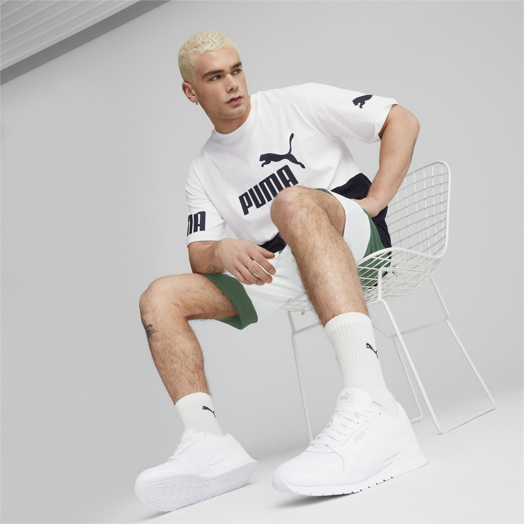 ST Runner v3 L sportschoenen PUMA White Gray Violet PUMA | Decathlon