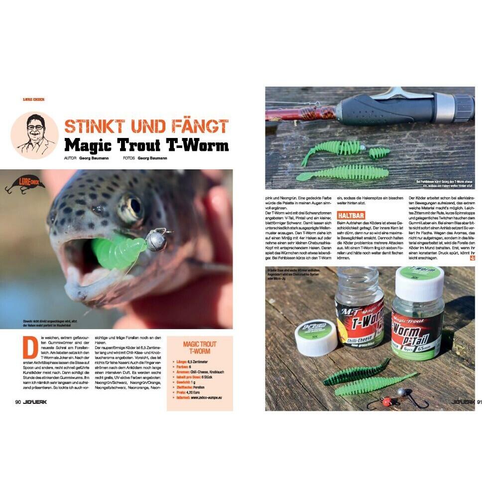 Magic Trout T-Worm V-Tail Käse 1,5g 6,5cm neon orange QUANTUM | Decathlon