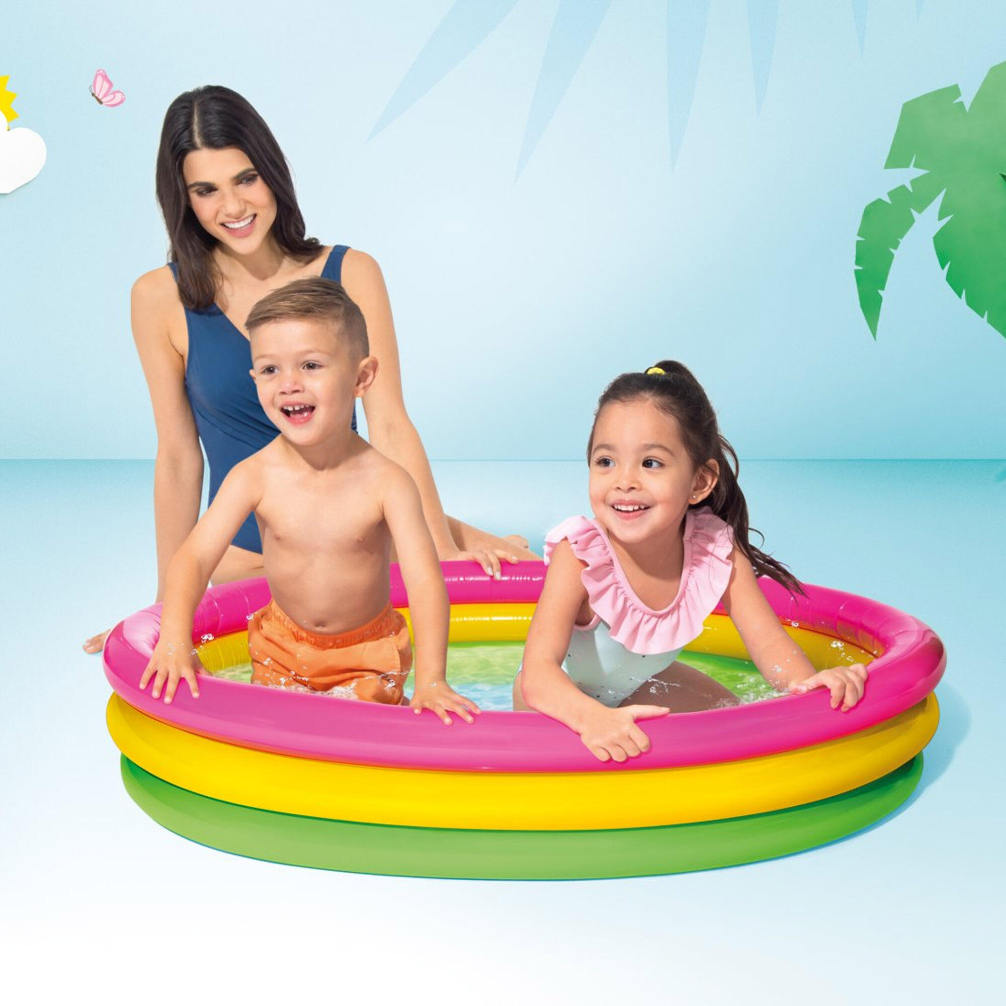 Intex Aufblasbarer Pool Sunset 114x25 cm INTEX | Decathlon