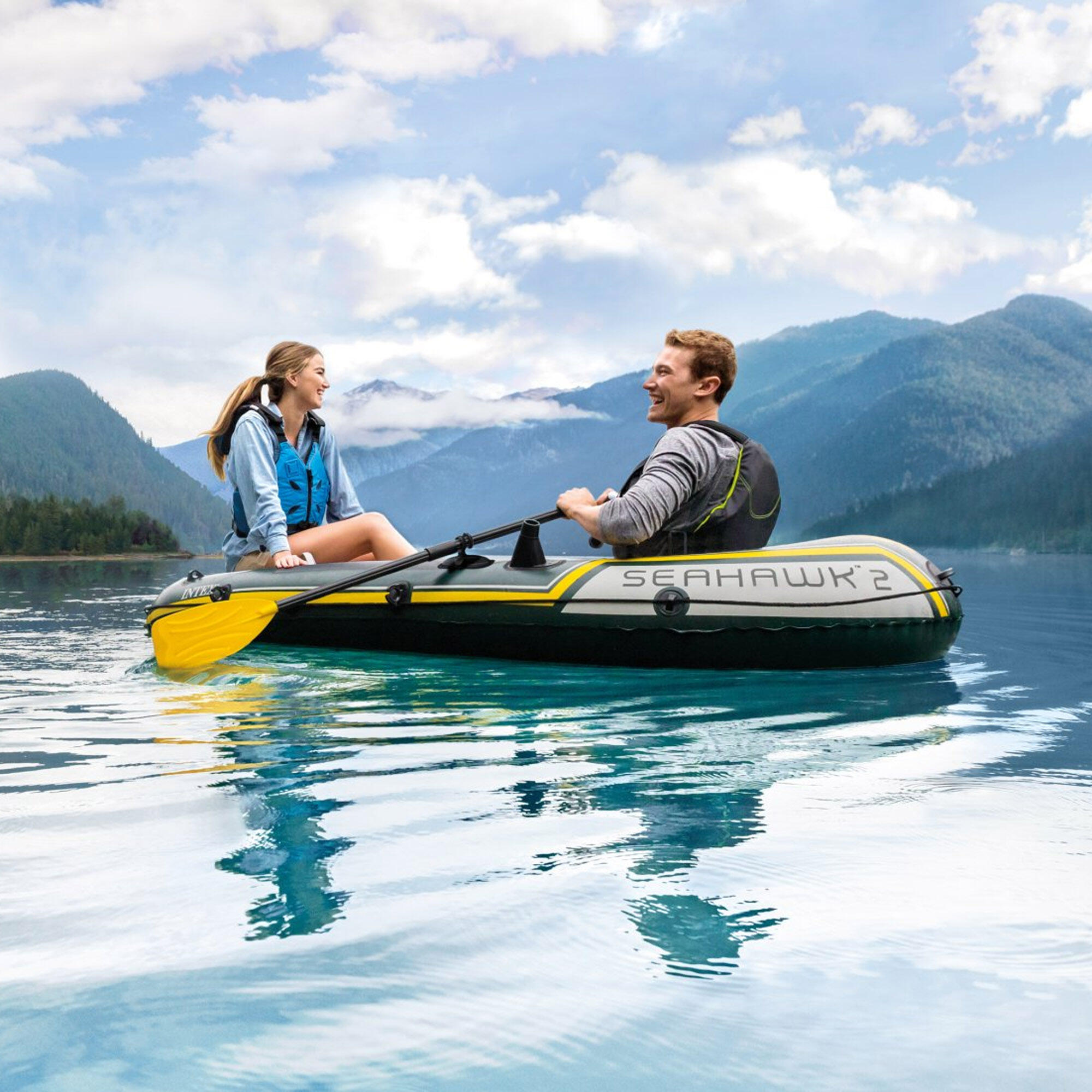 Intex Seahawk 2 - Perfecte opblaasboot voor recreatie en vissen INTEX ...