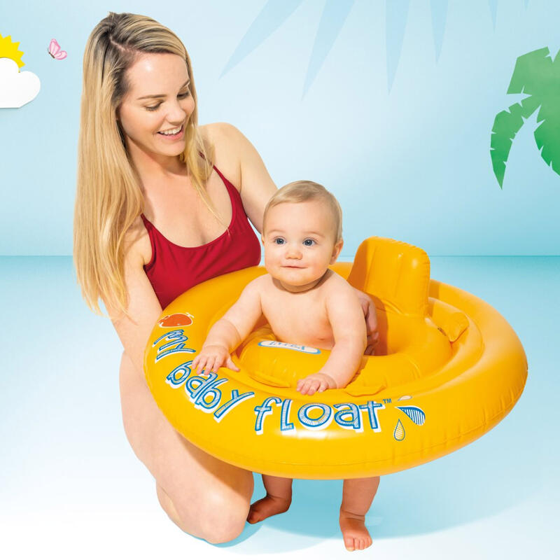 Intex Baby Swim Seat | Round | Yellow | Up To Max 11 Kg INTEX - Decathlon