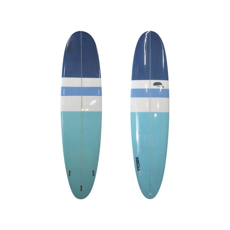 STORM Surfboard - Mini Malibu - 7'2 - Beluga LB4 - Round Tail - Blue ...