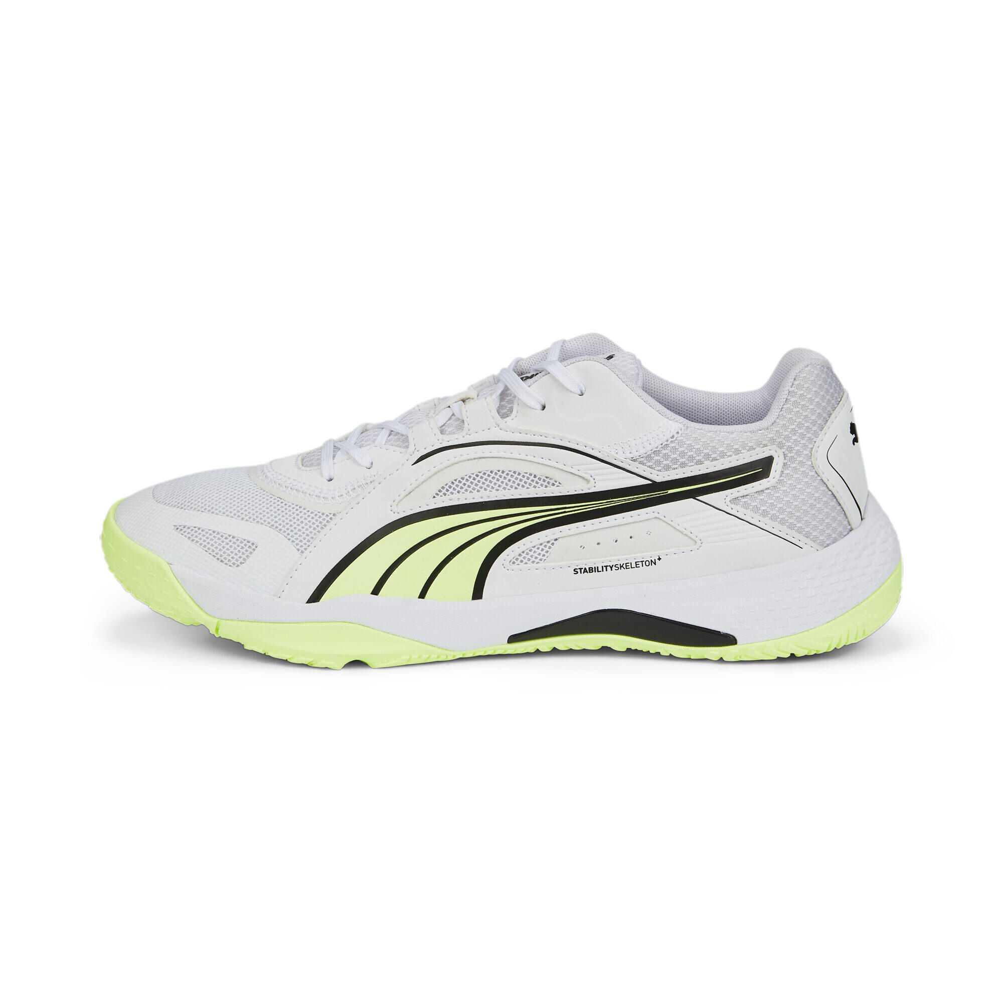 Solarstrike II indoorsportschoenen PUMA White Fizzy Light Black Yellow ...