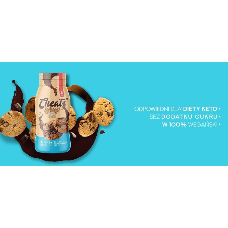 Syrop Zero Kalorii Syrup 0% 500ml Czekolada z Ciastkiem CHEAT MEAL ...