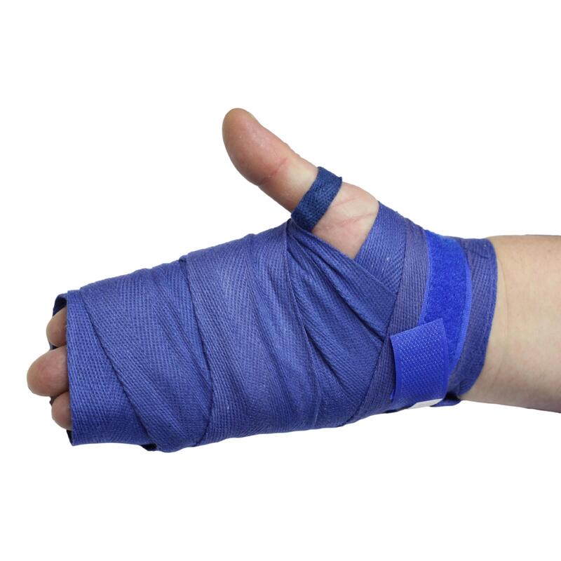 Bandes de Boxe en Coton et Nylon 250*5 cm Bleu INDIGO SPORTS | Decathlon