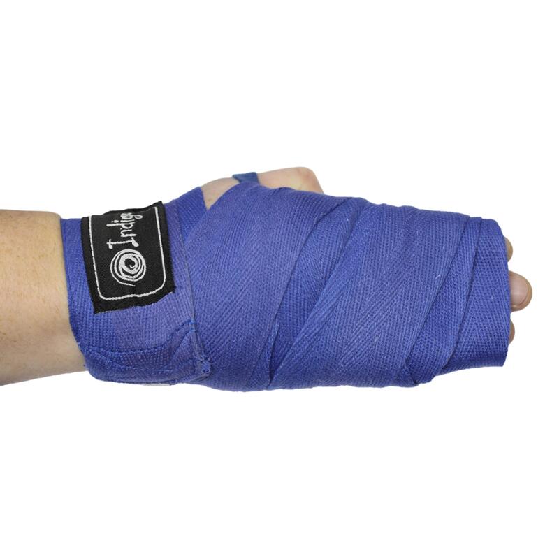 Bandes de Boxe en Coton et Nylon 250*5 cm Bleu INDIGO SPORTS | Decathlon