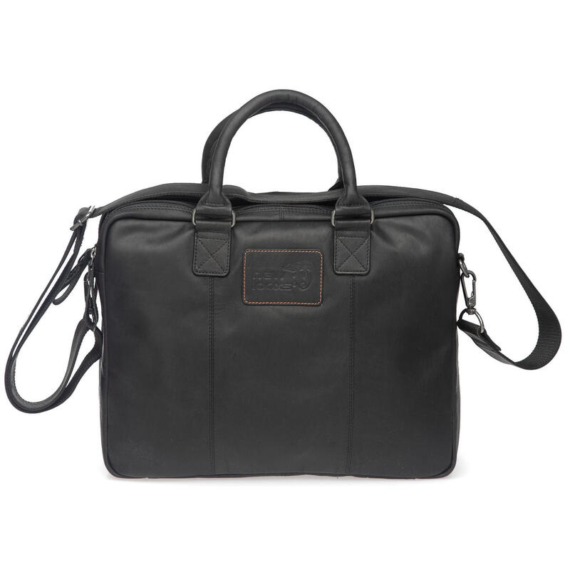 Lederen laptoptas Santos - Luxe, stevig leer - Geschikt voor woon ...