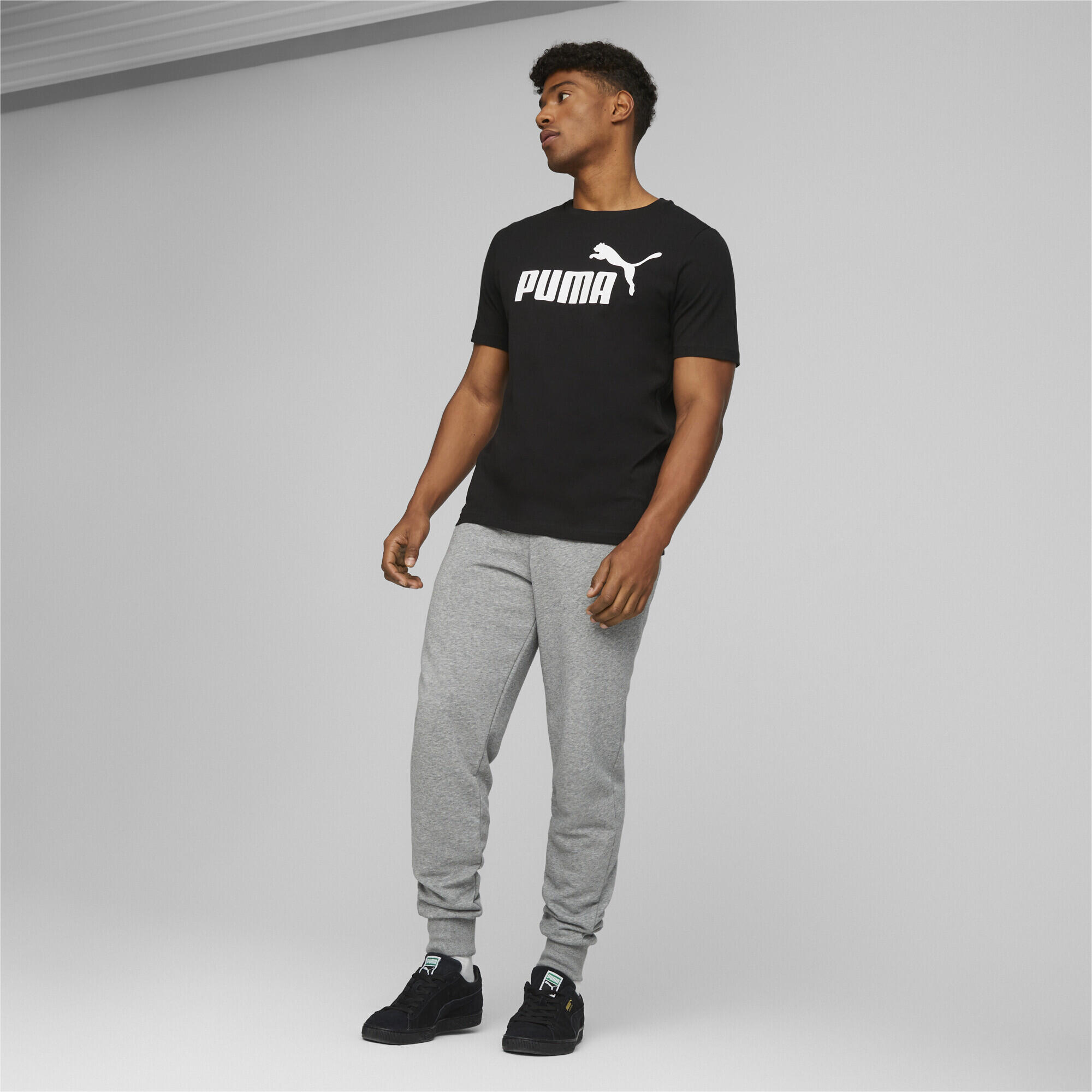 Essentials Logo T-shirt voor heren PUMA Black | Decathlon