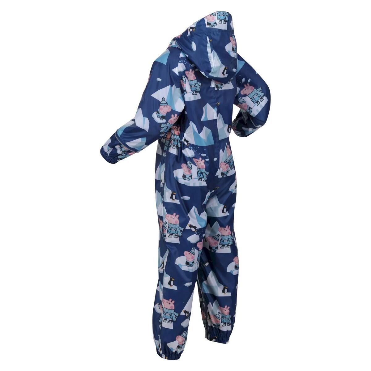 Childrens/Kids Pobble Peppa Pig Puddle Suit (Space Blue) REGATTA | Decathlon