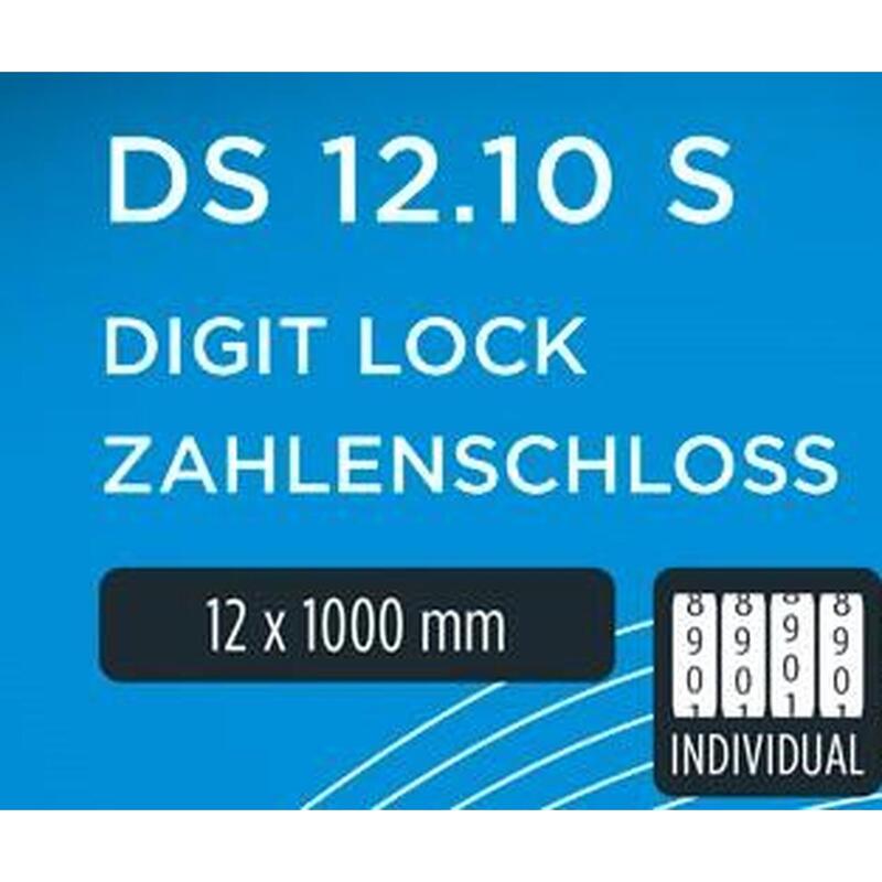 Spiraalslot cijfercombinatie silicone 1000 x 12 mm zwart | M-WAVE ...