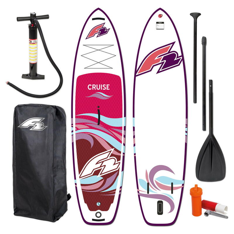 F2 CRUISE HFT 10'6" Pink Stand Up Paddle aufblasbar Surfboard F2 ...
