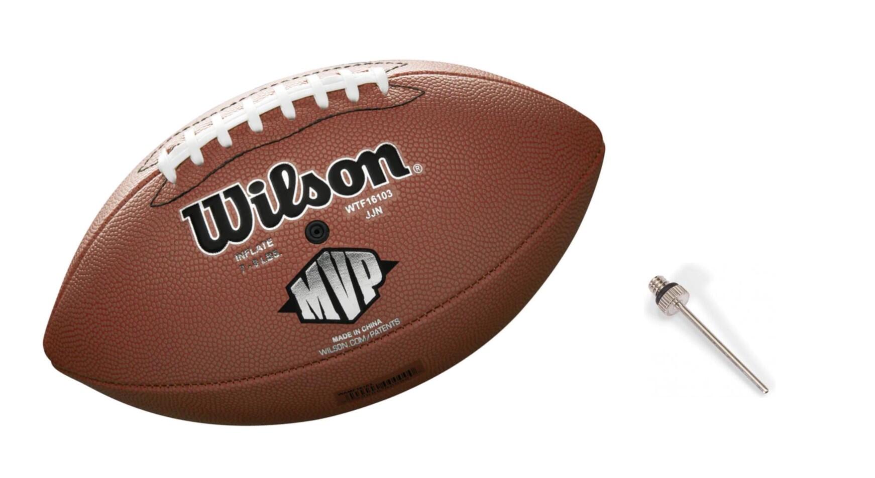 Official MVP American Football Ball, Brown, Adult WILSON | Decathlon