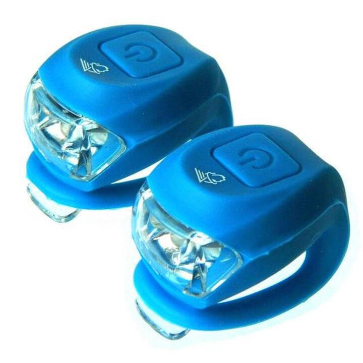 Lampka Velotech 2LED migająca niebieska VELOTECH | Decathlon