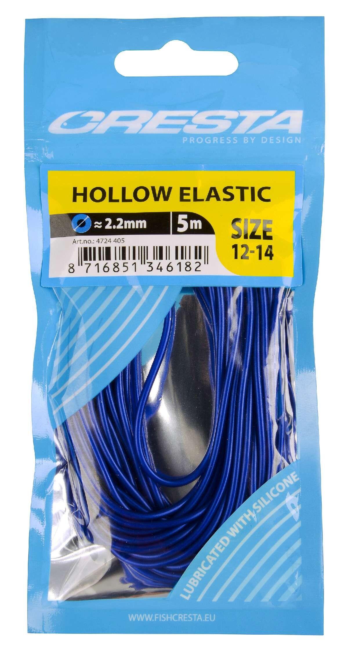 Cresta Hollow Elastic 2.2 mm 5 m Blue - Witvis Elastiek Benodigdheden ...