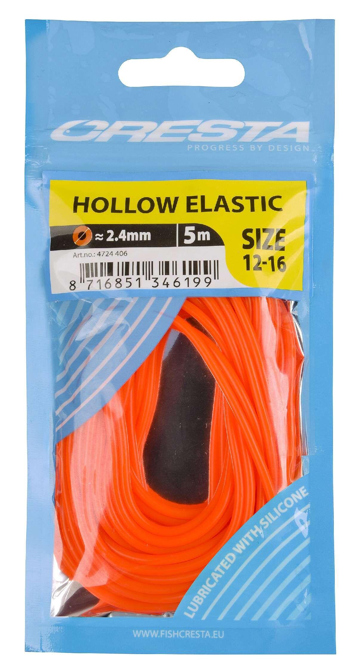 Cresta Hollow Elastic 2.4 mm 5 m Fluor Orange - Witvis Elastiek ...