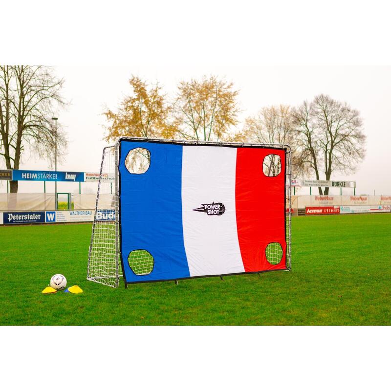 But en acier 3x2m avec mur de tir français POWER SHOT | Decathlon