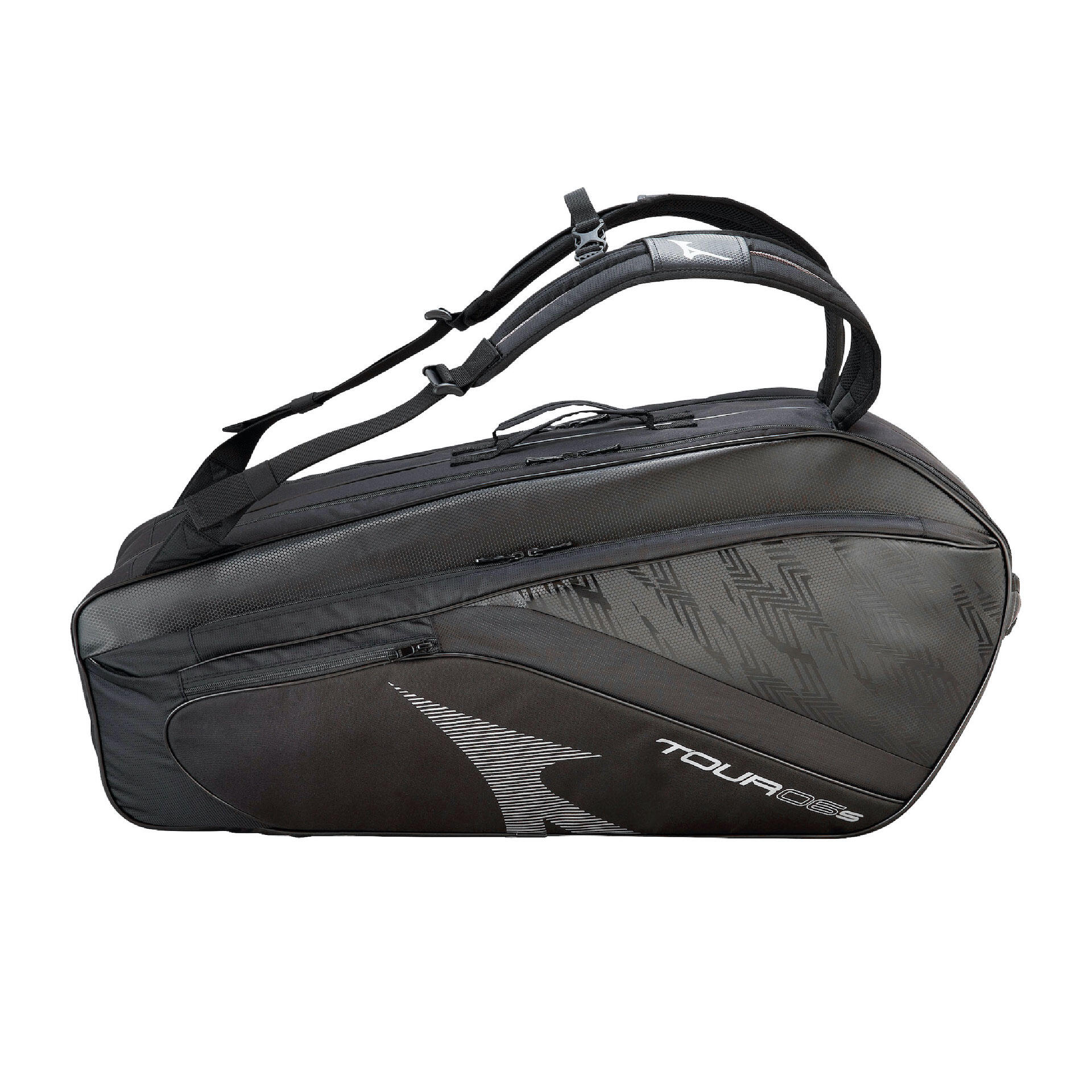 Badminton Racket Bag - Tour Series 2-Comp Bag (Black/Silver)