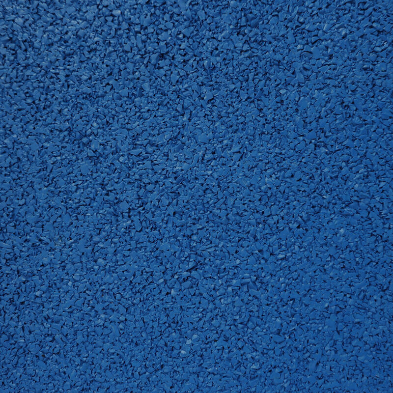 Baldosa de caucho EPDM capa superior - 50x50 cm - 45 mm - Azul oscuro ...
