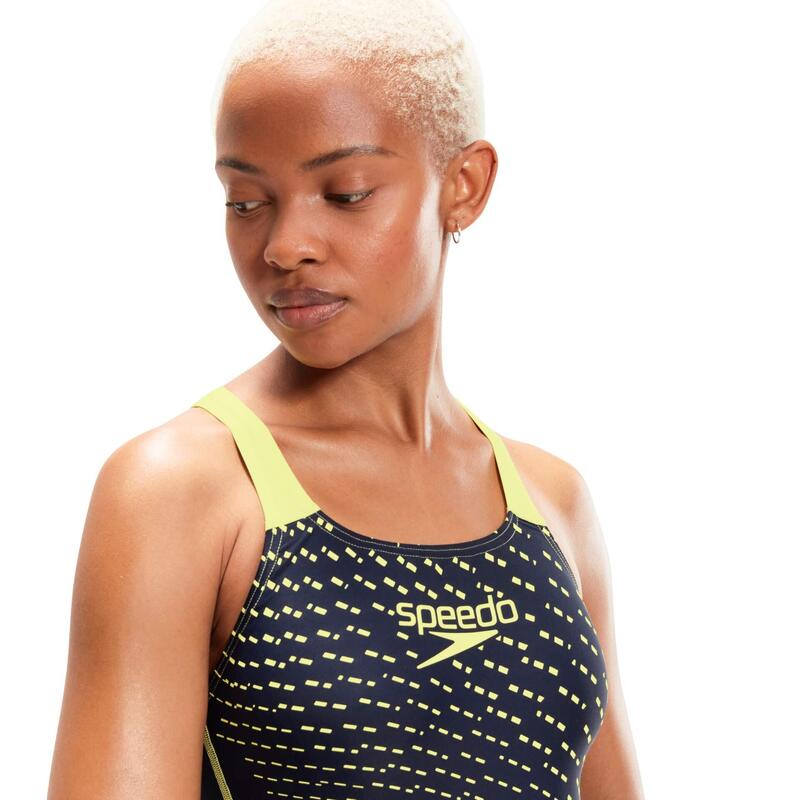 Speedo Medley Logo női fürdőruha Fekete/Kék SPEEDO - Decathlon