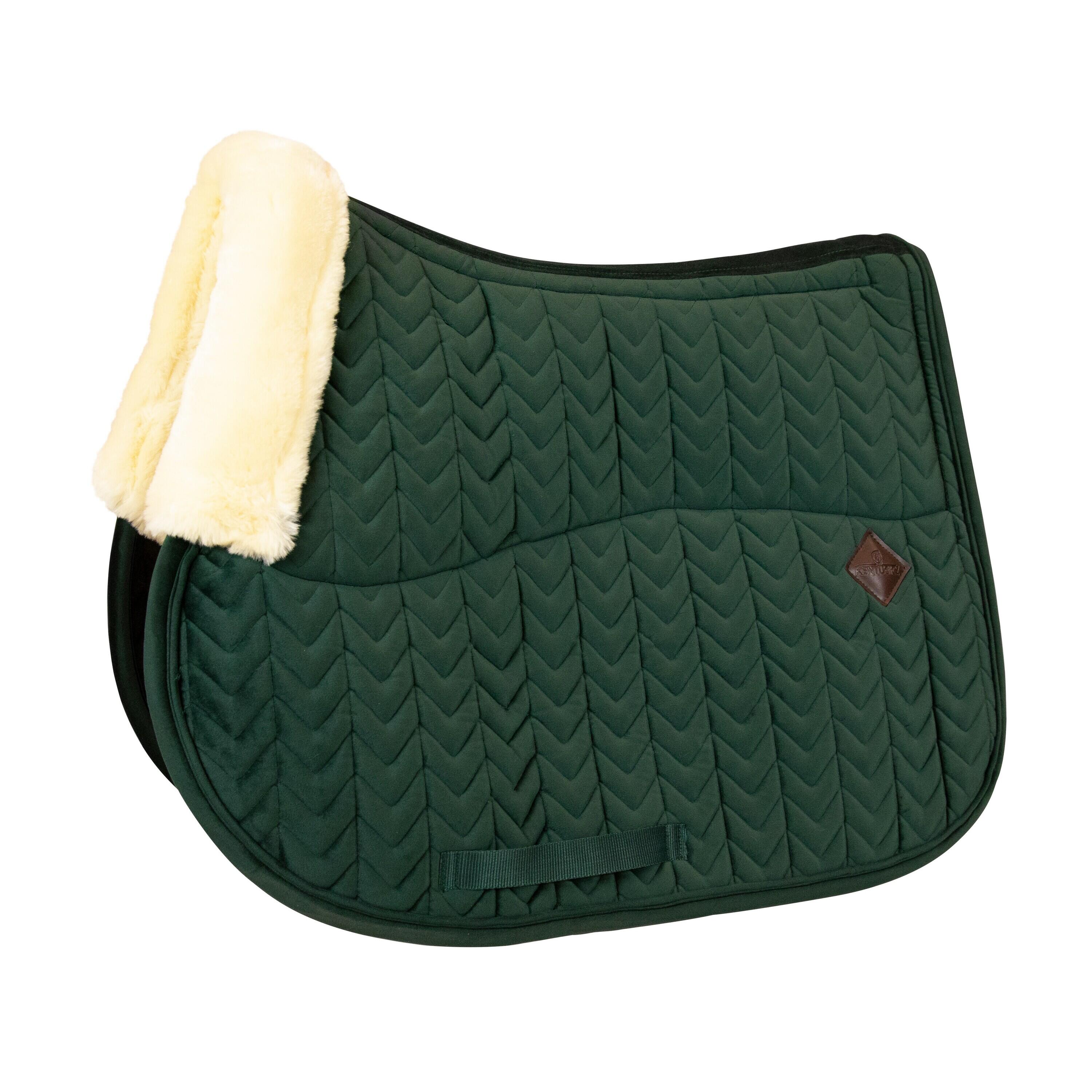 Zadeldek FULL - Dennengroen - Vegan wol - Springen - Zadeldoek KENTUCKY HORSEWEAR | Decathlon