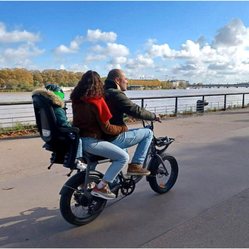 VÉLO ÉLECTRIQUE COMPACT CARGO BIPLACE ET MODULABLE 614WH YUVY + 4 ...