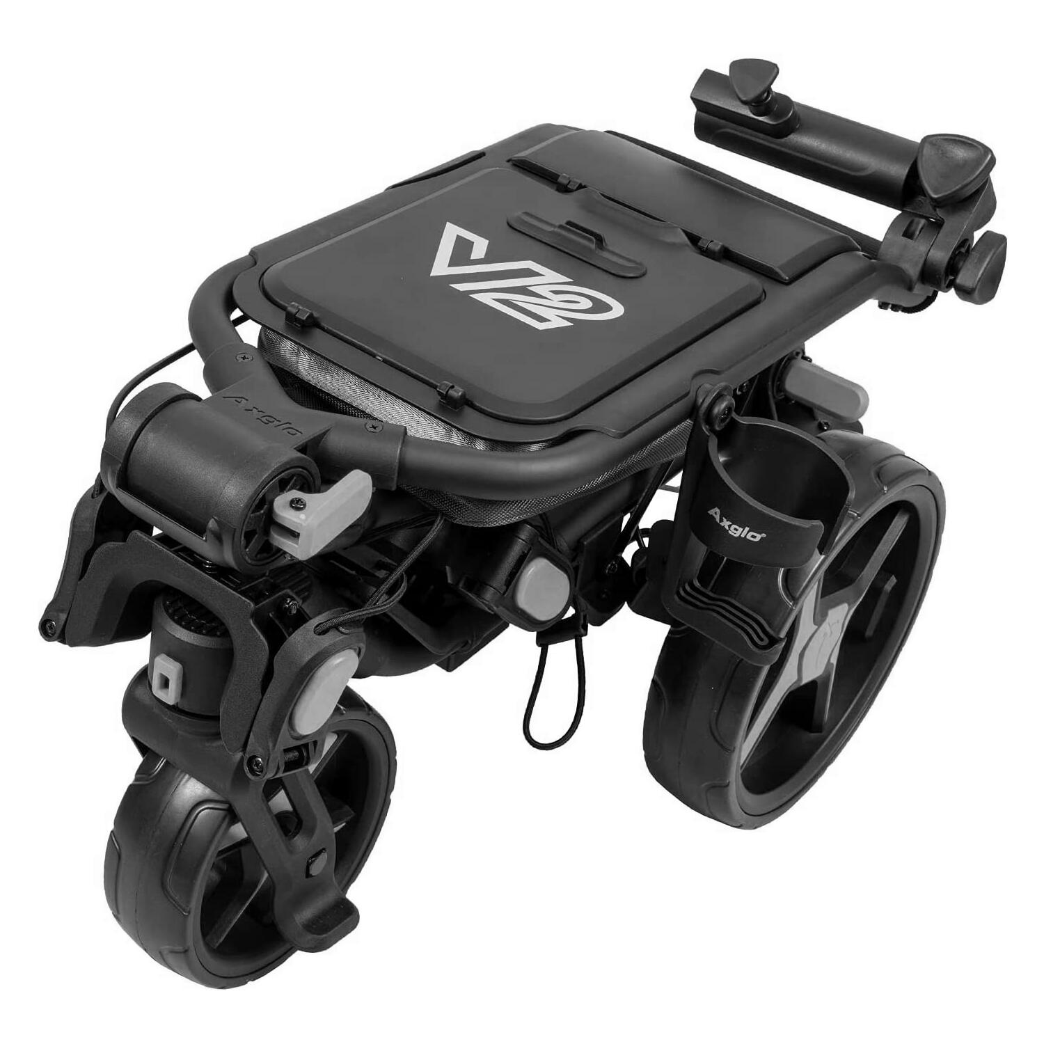 AXGLO TRI-360 V2 GOLF PUSH TROLLEY – BLACK / GREY | Decathlon