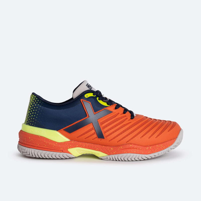 Zapatilla de pádel MUNICH Pad X adulto naranja | Decathlon
