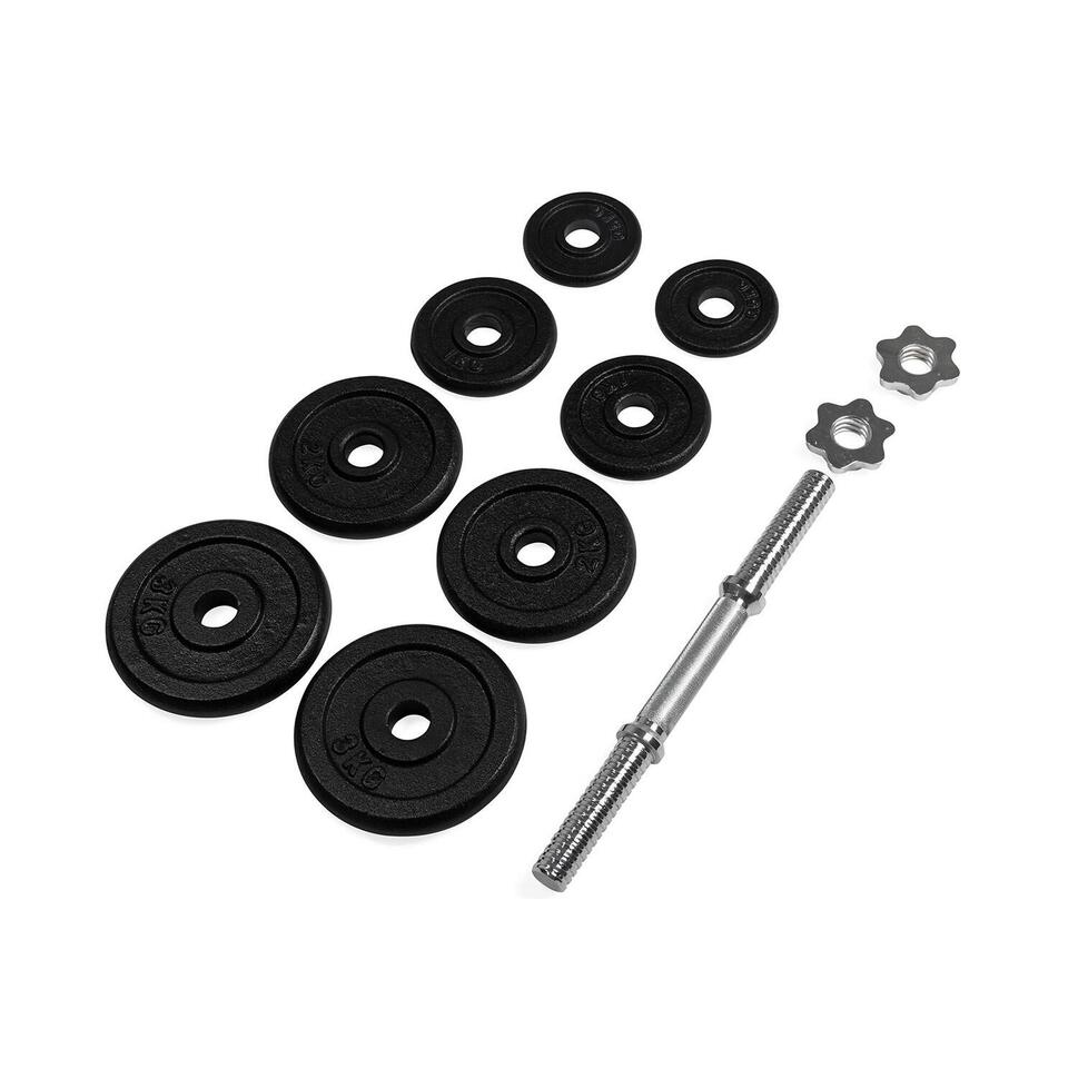 Ensemble d'haltères ajustables - Ensemble d'haltères - Fonte - 1 x 15 ...