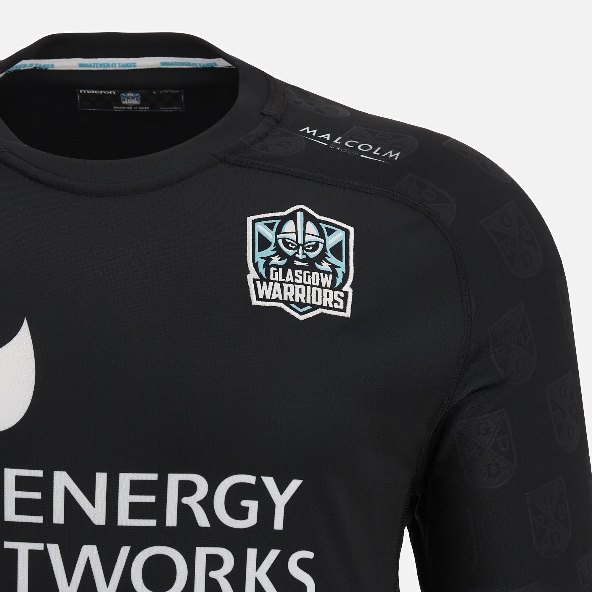 Macron Glasgow Warriors Mens Home Rugby Shirt 58561773 Black MACRON ...