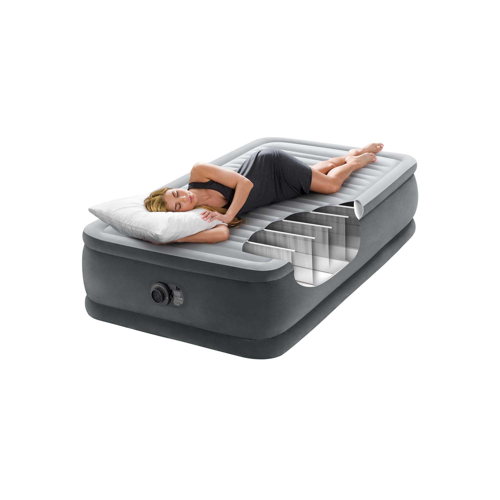 Matelas gonflable Comfort Plush Elevated 1 place H. 46 cm | Decathlon