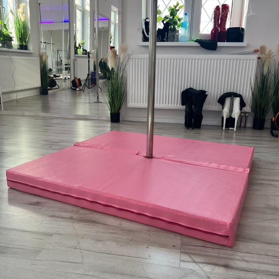 M-POLE Paaldansmatras vierkant diameter 120 cm dikte 10 cm | Decathlon