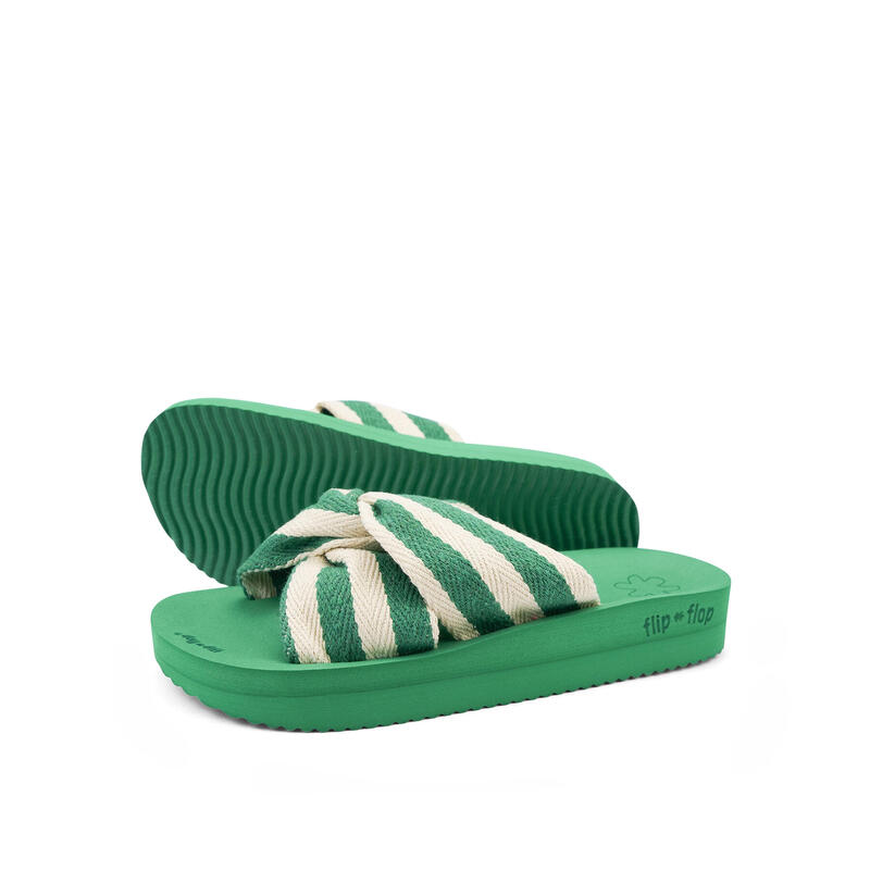 Femme wedgy*twist Slides Vert émeraude FLIP FLOP | Decathlon