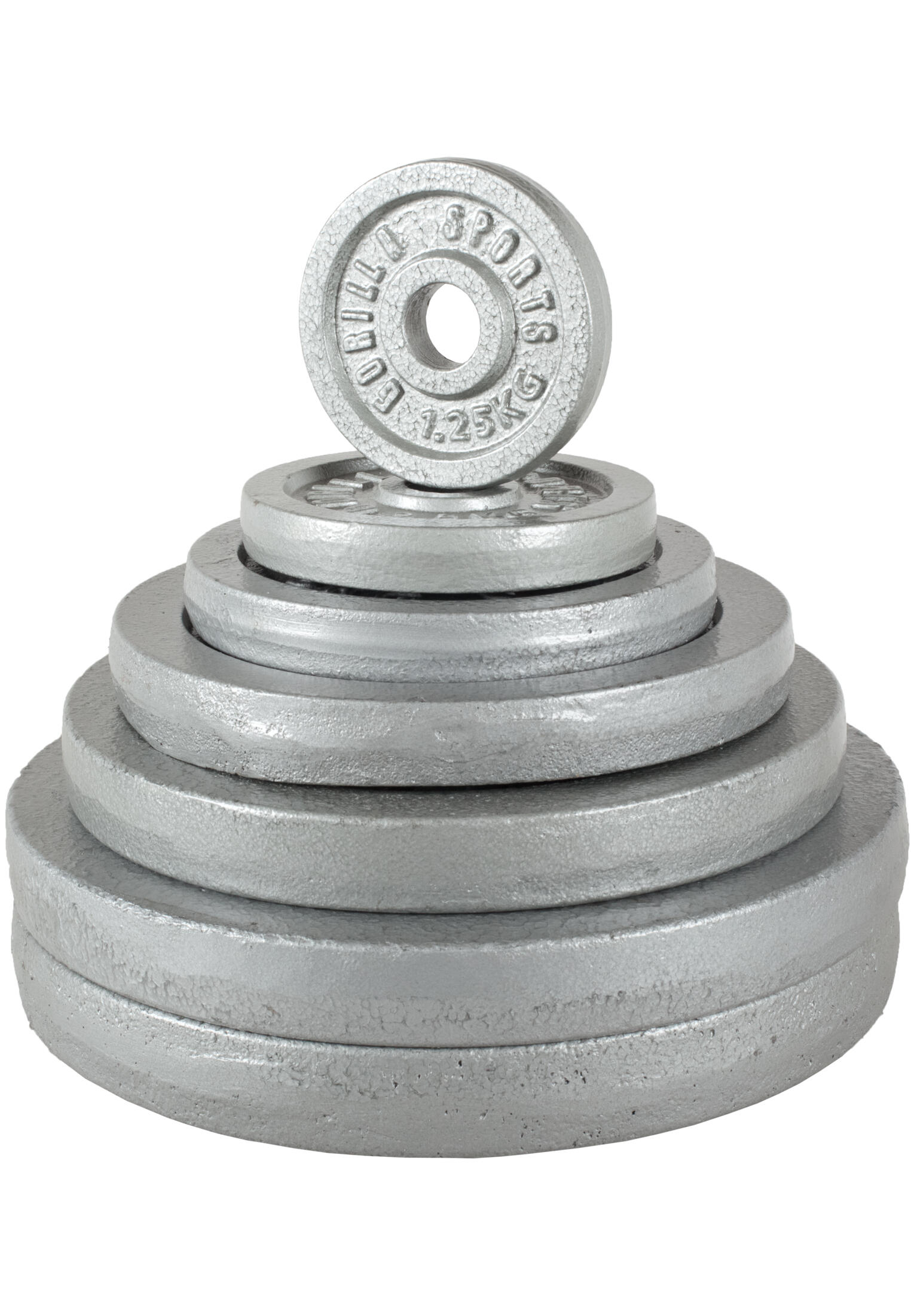 Halterset 100 kg - Gietijzer - Halters met Gewichten - Schroefsluiting ...