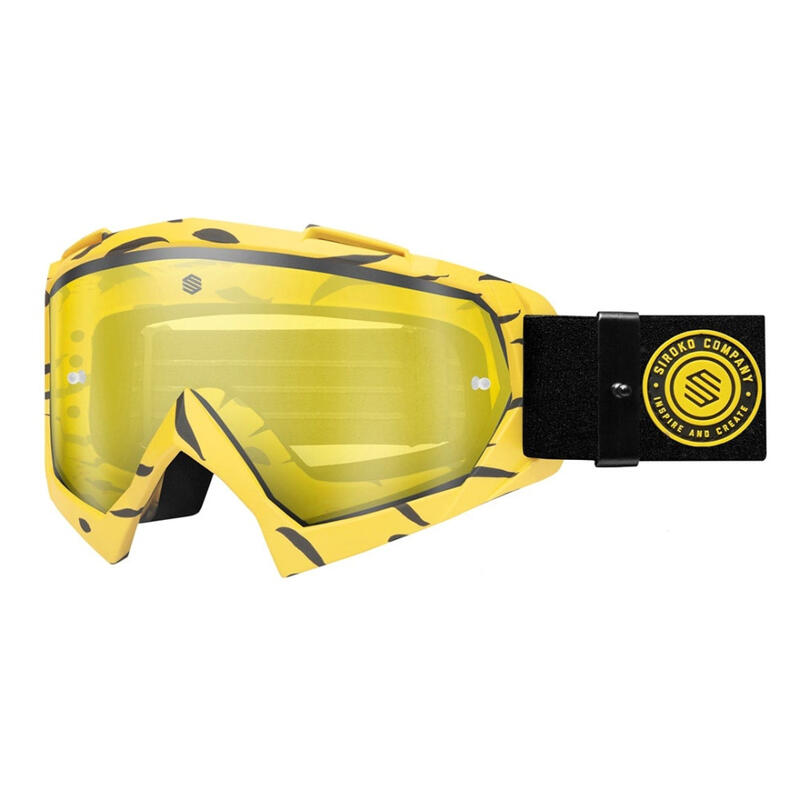 Masque VTT Homme et Femme H1 Maribor Jaune SIROKO | Decathlon