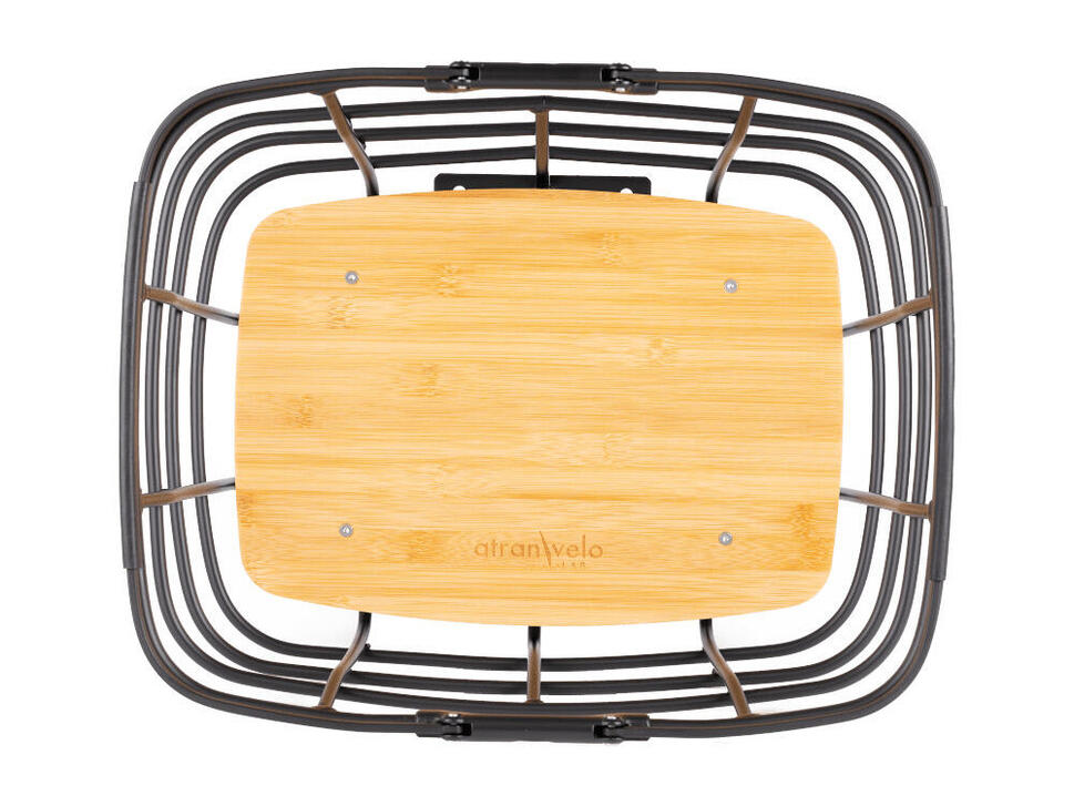 AtranVelo Cycle Basket AVS DUO Large Bamboo Base 27 Litre ATRAN VELO ...